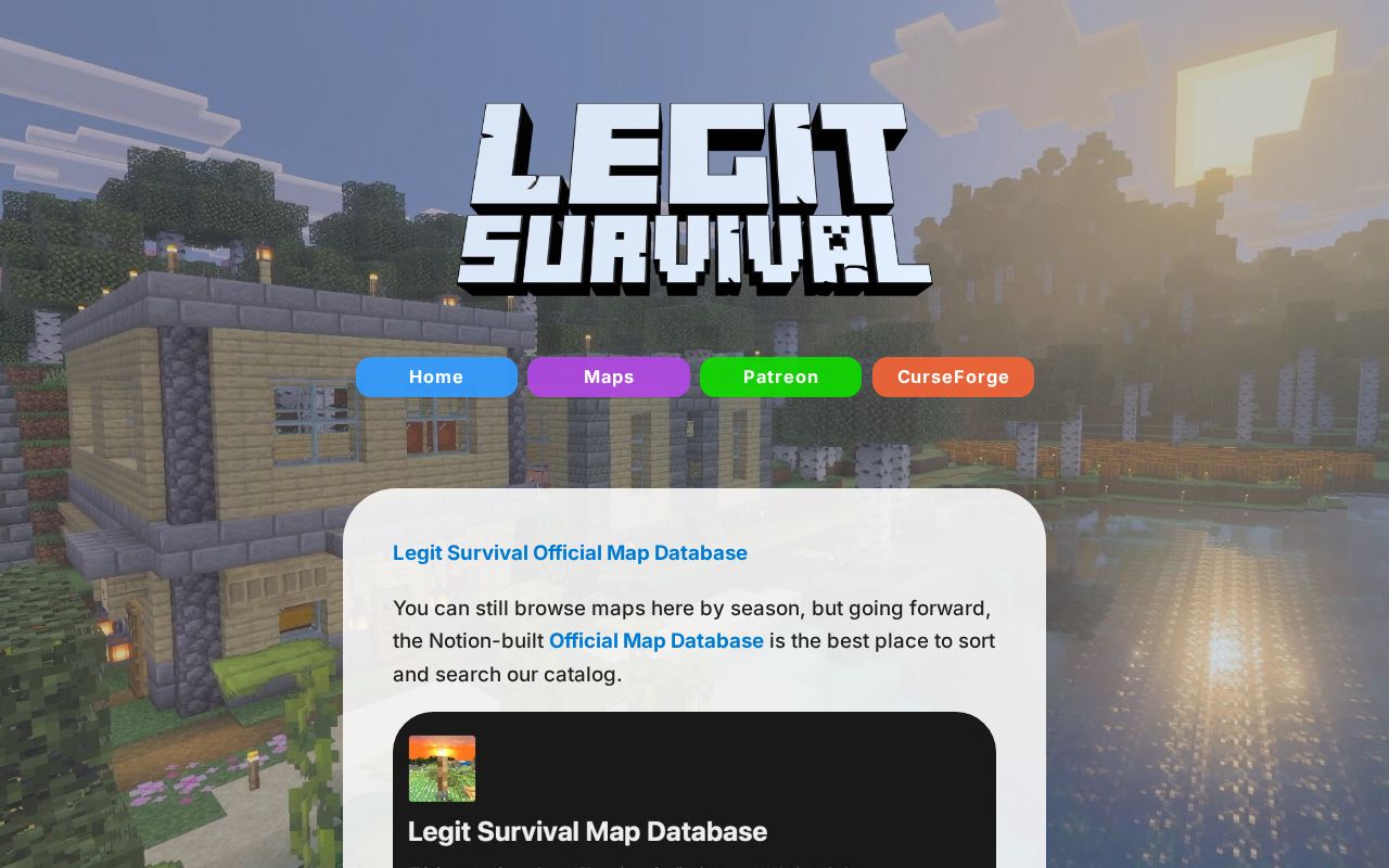Survival Maps | Legit Survival Minecraft Maps